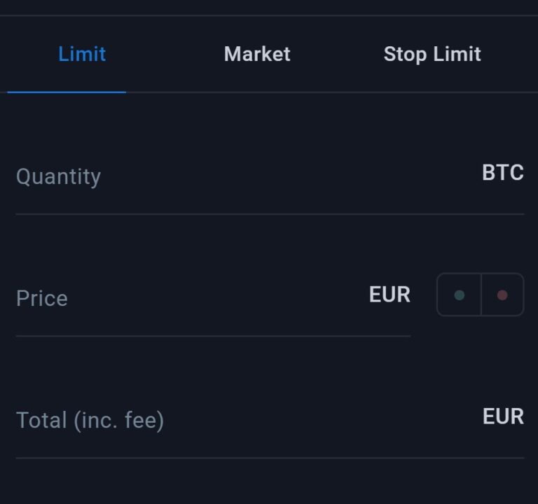 How to use a stop limit order at Bitvavo? - Bitvavoreview.com